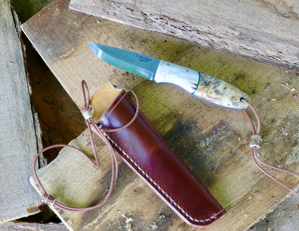 Mini Bushcraft Knife BiFrost Damasteel – Bison Bushcraft