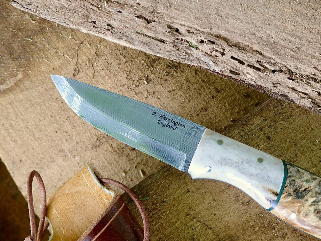 Mini Bushcraft Knife BiFrost Damasteel – Bison Bushcraft