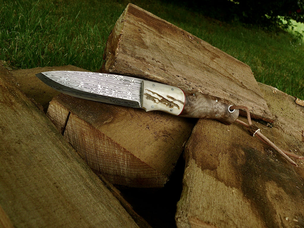 Bifrost Damasteel Woodie Knife – Bison Bushcraft