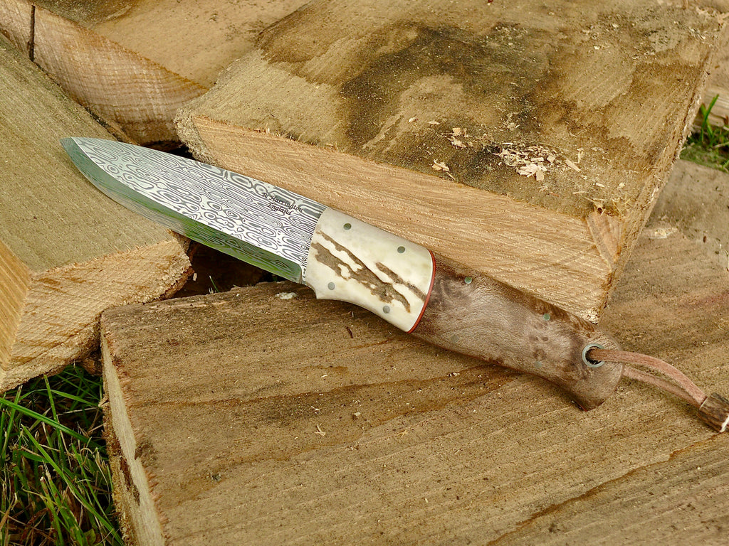Bifrost Damasteel Woodie Knife – Bison Bushcraft
