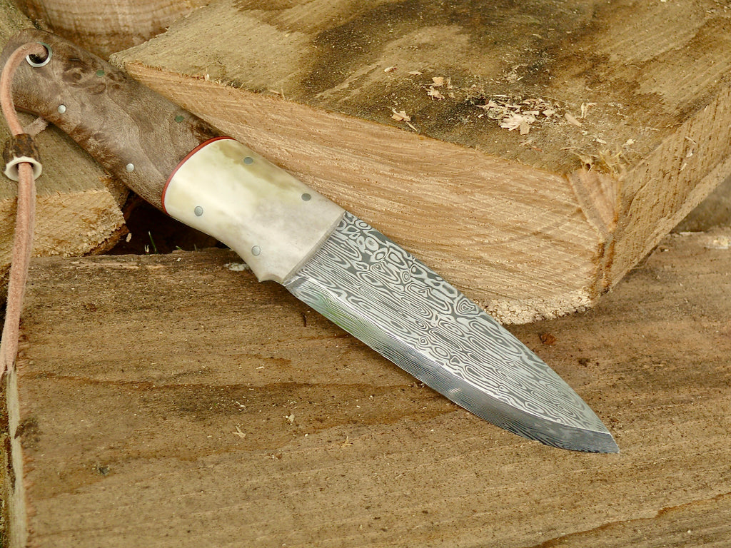 Bifrost Damasteel Woodie Knife – Bison Bushcraft