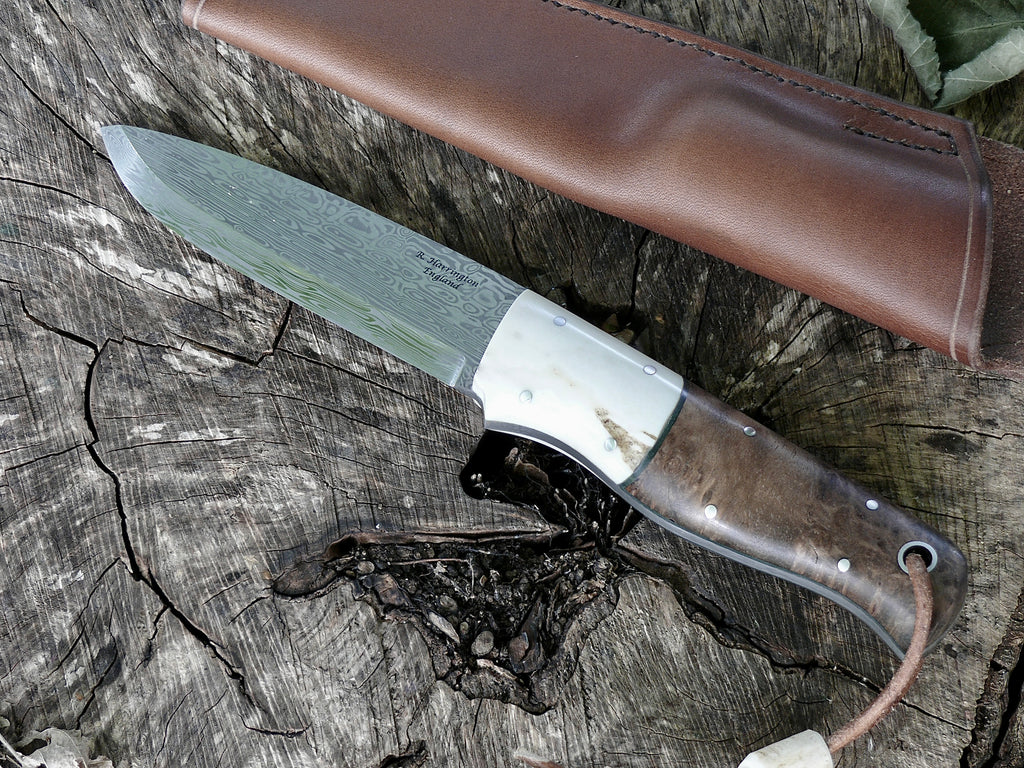 Woodie Knife Bifrost Damasteel – Bison Bushcraft