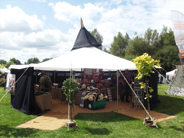 Black Line German Scout Tent / Jurte 8 & 9 metre – Bison Bushcraft