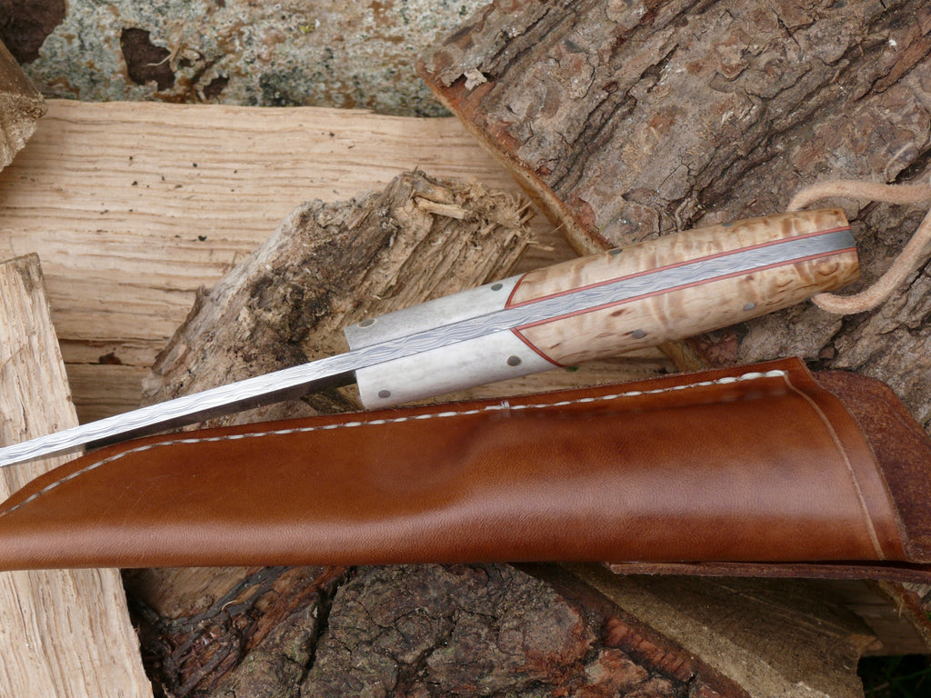 Bison Bushcraft Knife Ladder Damasteel