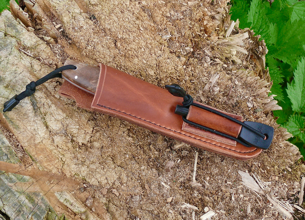 Bison Bushcraft Knife O1. Elm and Antler